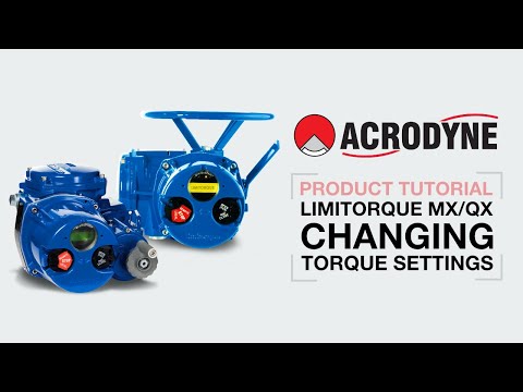 Ändern der Drehmomenteinstellungen an einem elektrischen Aktuator Limitorque MX/QX