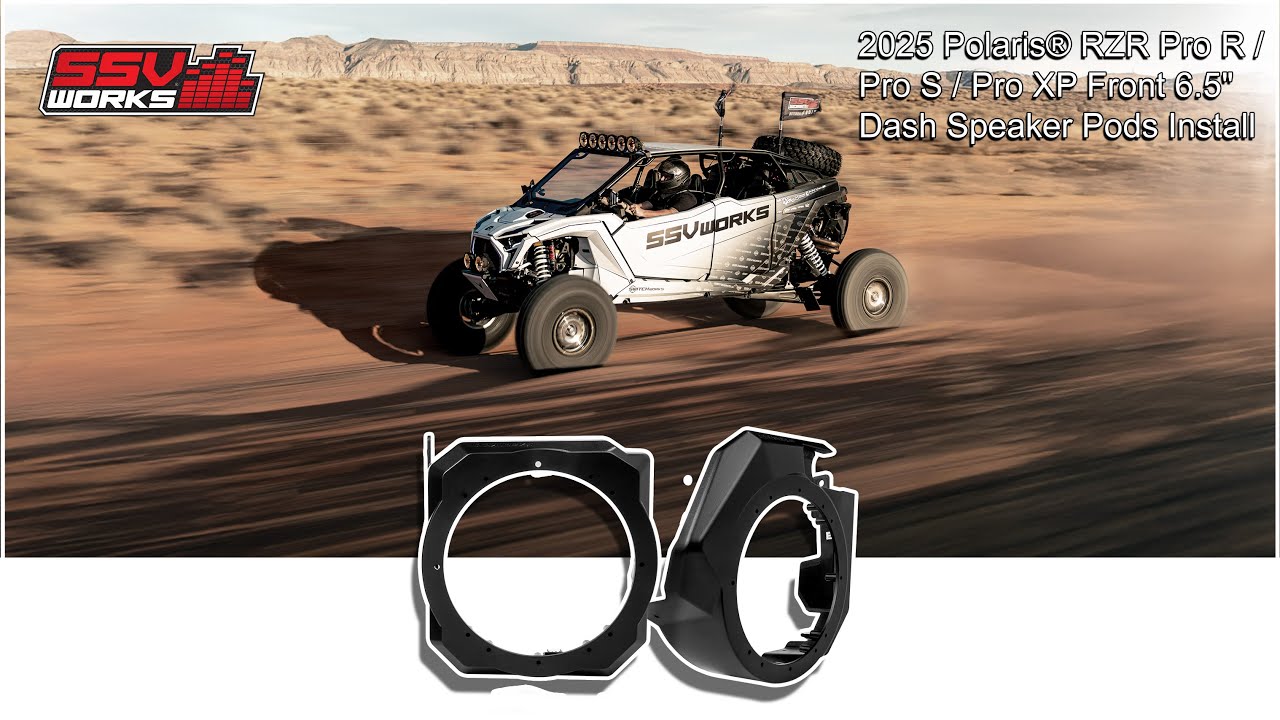 2025 Polaris® RZR Pro R / Pro S / Pro XP Front 6.5" Dash Speaker Pods ...