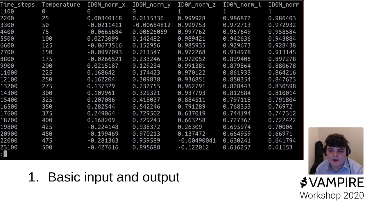 Statistics with VAMPIRE - YouTube