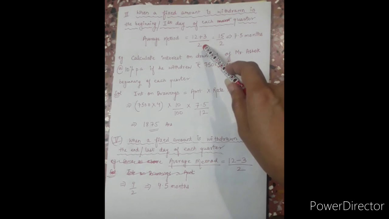 Calculation of interest on drawings| Class-12| Accounts|lecture-3 - YouTube