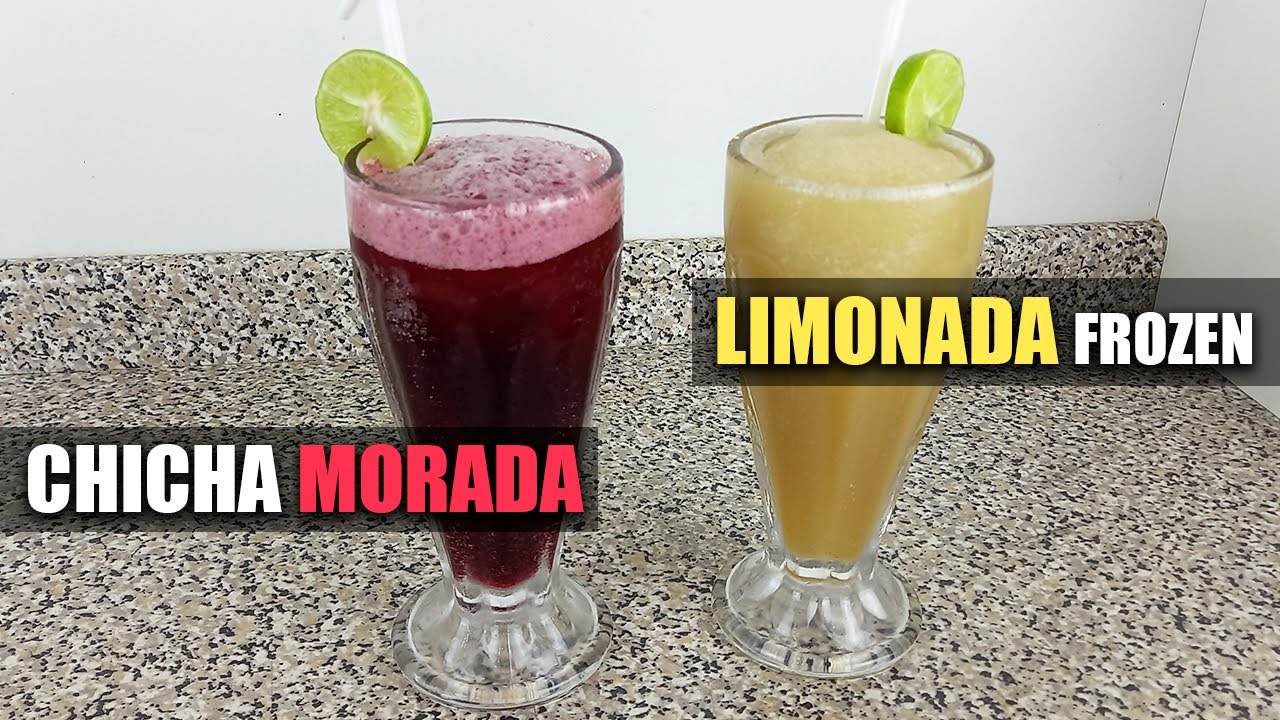 LAS MEJORES BEBIDAS DE VERANO CHICHA MORADA Y LIMONADA FROZEN/ Full ...
