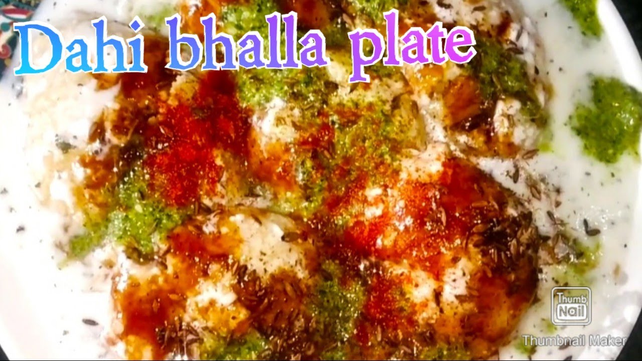 Complete Dahi bada /bhalla plate ekdam naye twist k Saath jarur banaye ...