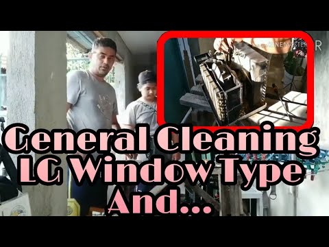 General cleaning lg window type and eror code ch 01 - YouTube