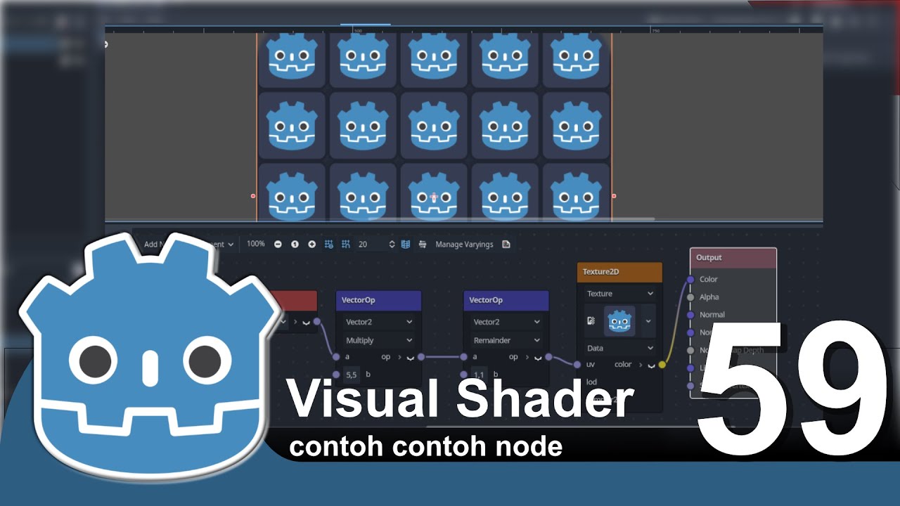 Godot 4.0 - 59 : Visual Shader Sample - YouTube