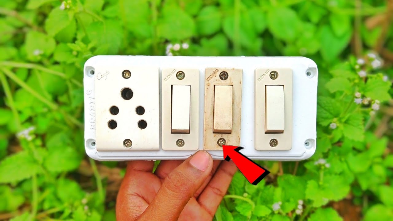 3 switch 1 socket connection Electrical board connection - YouTube