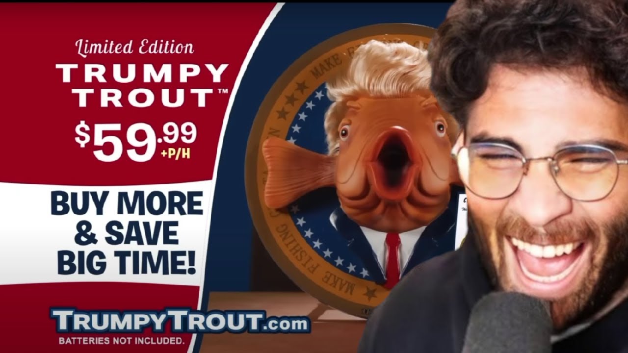 Trumpy Trout (real ad running on Newsmax) | hasanAbi react to Nimrod ...