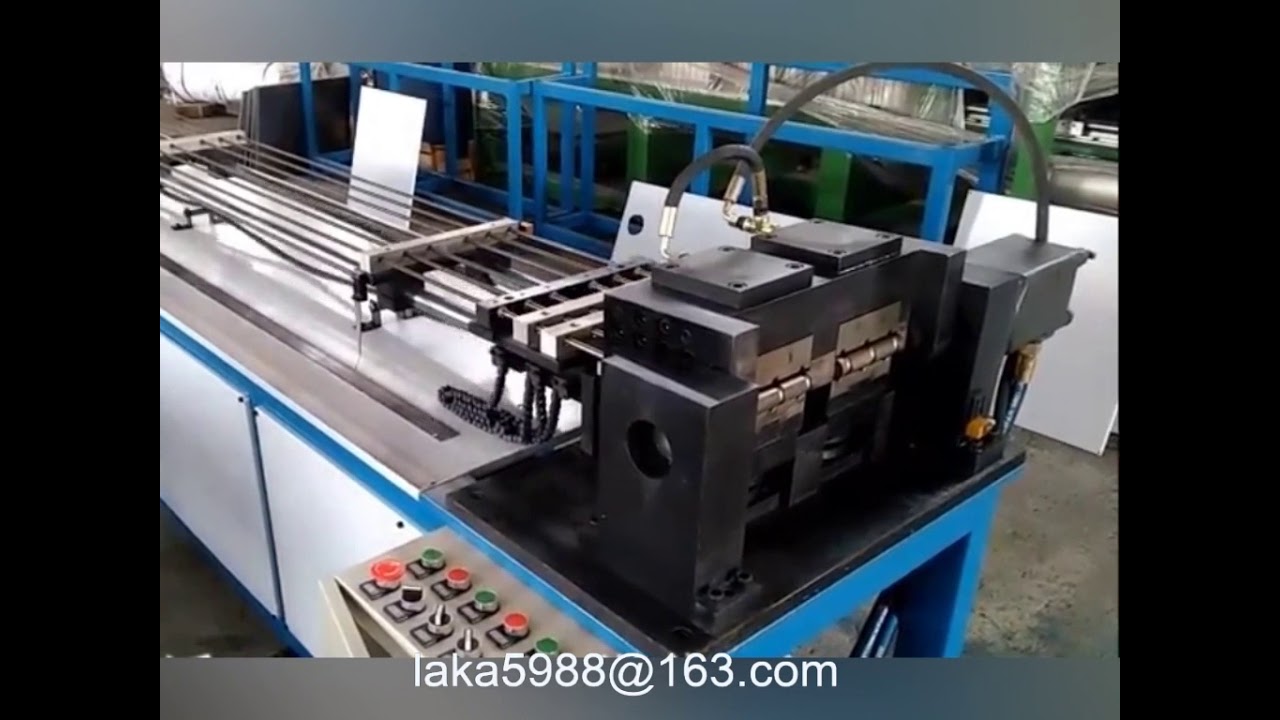 Heat exchanger Copper tube Pin bending machine - YouTube