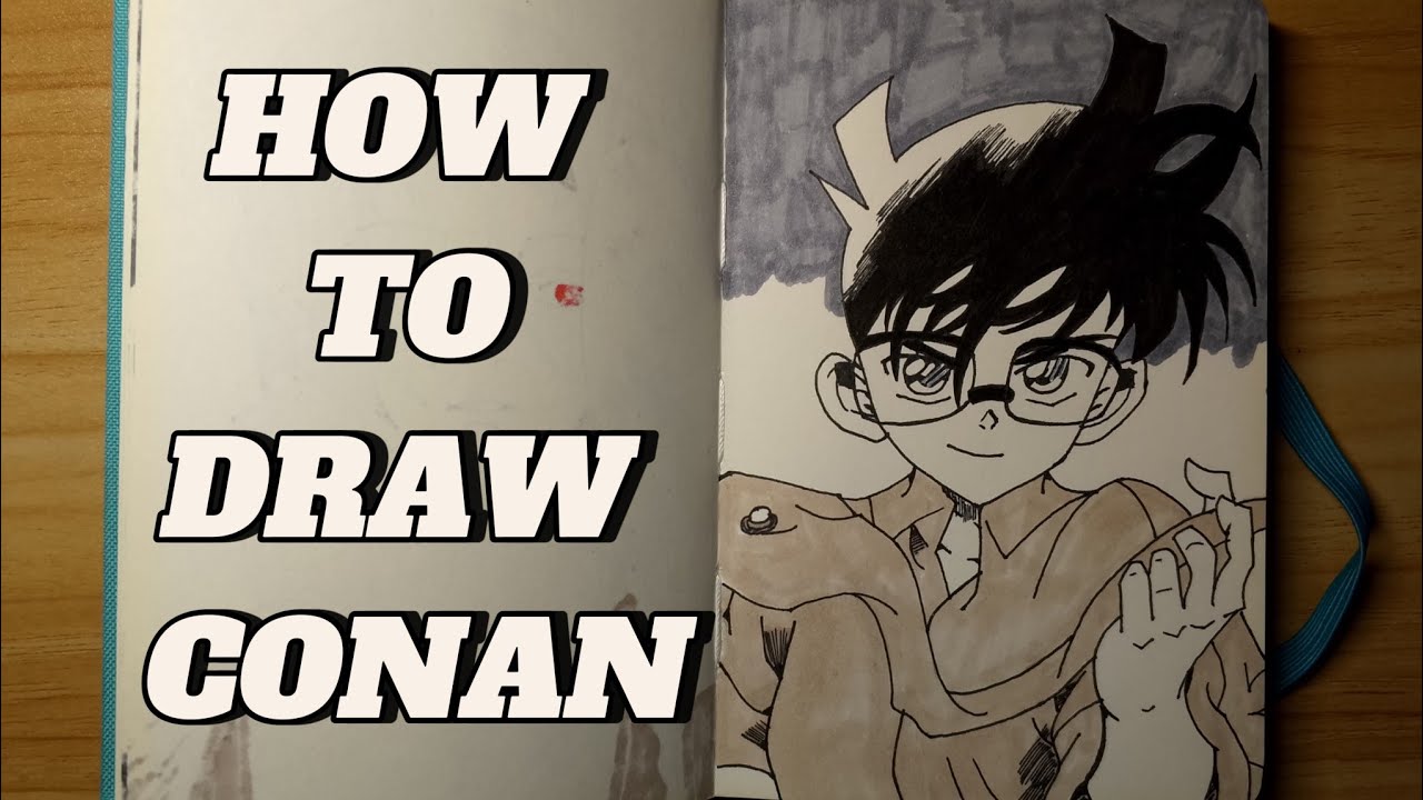 HOW TO DRAW CONAN [ DETECTIVE CONAN ] #drawing #art #tutorial #conan # ...