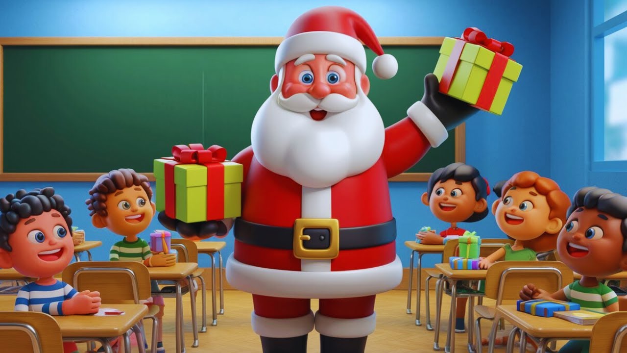 jingle bells jingle bells | Christmas song with Santa Claus | Nursery ...