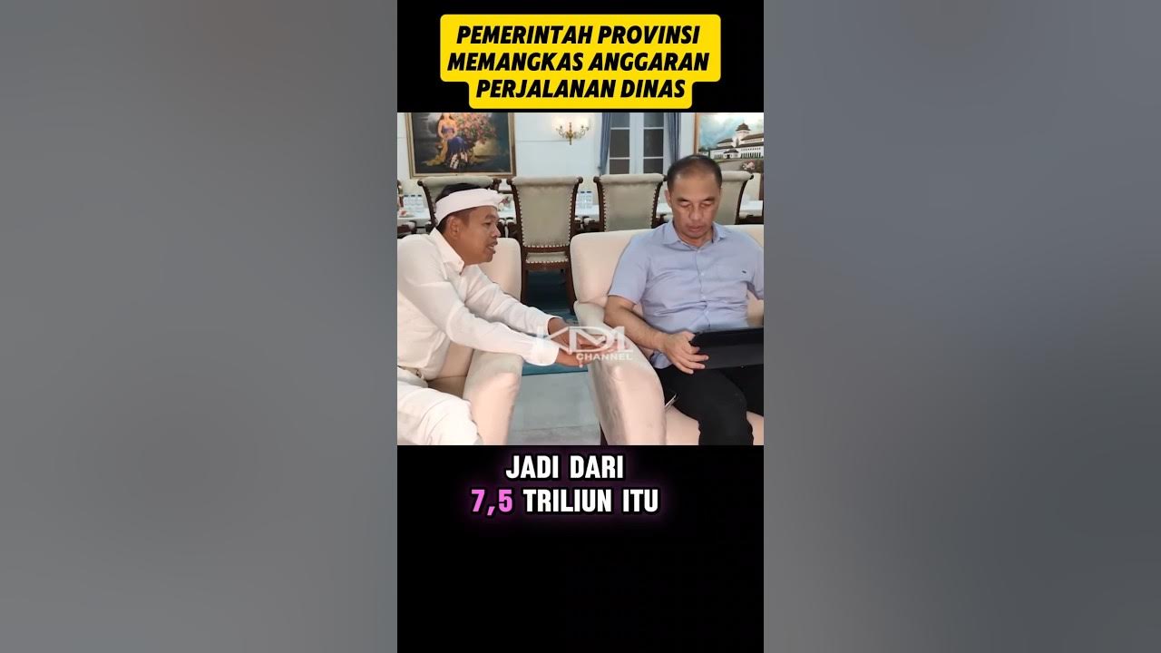 Kang Dedi Mulyadi Memangkas Anggaran Perjalan Dinas Sebesar 400 Milyar !! #jabar #juara # ...