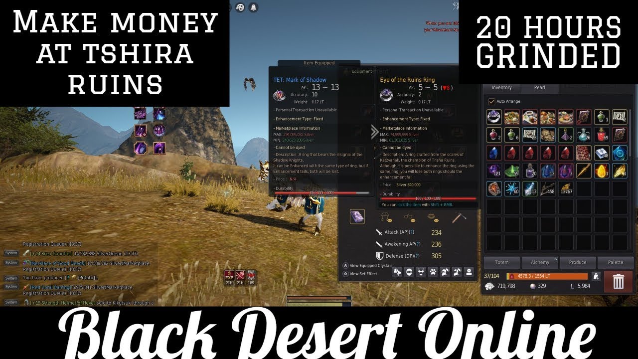 Black Desert Online [BDO] Tshira Ruins Guide - Silver Breakdown (20 ...
