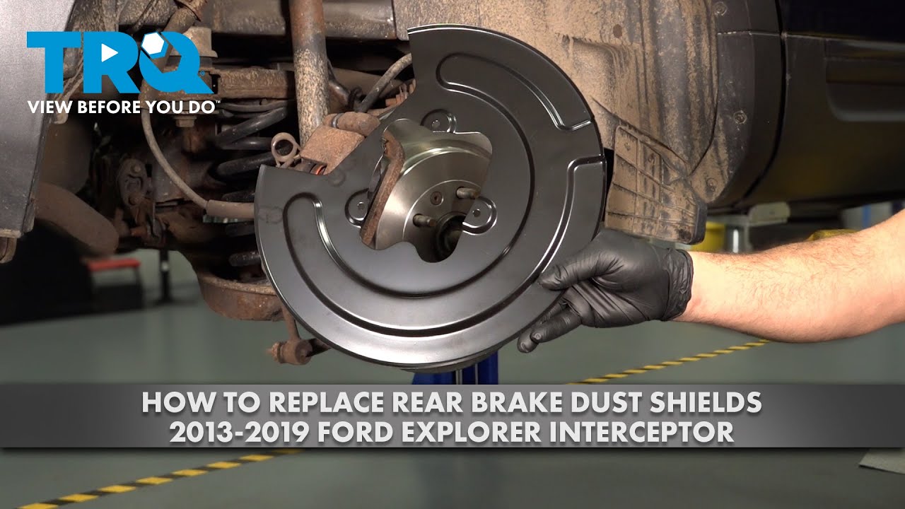 How to Replace Rear Brake Dust Shields 2013-2019 Ford Explorer ...