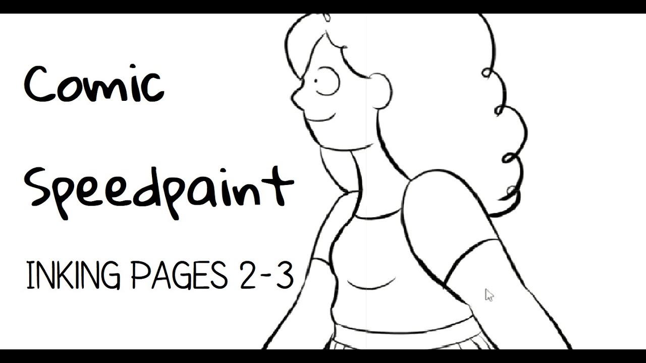 Inking Pages 3-5 (Comic Speedpaint) - YouTube