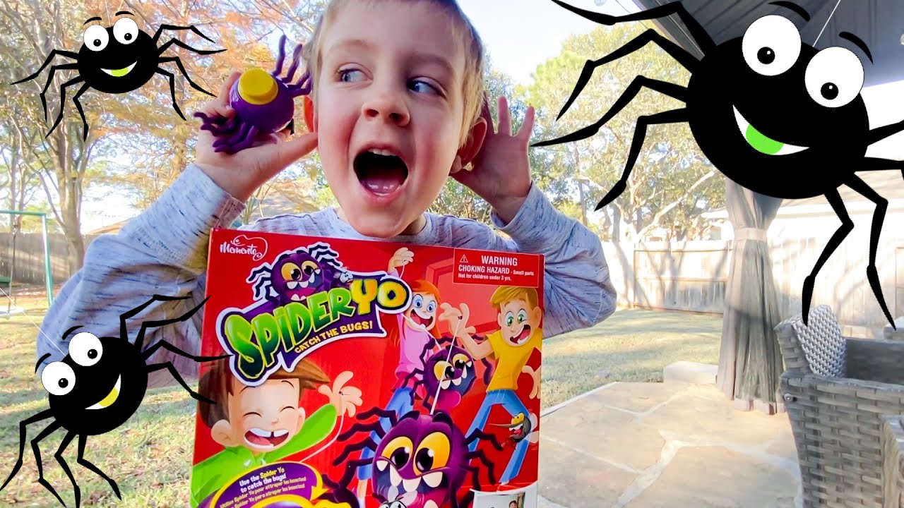 SPIDER YO Bug Game for KIDS!! Spiders CATCH THE BUGS on this Extra ...