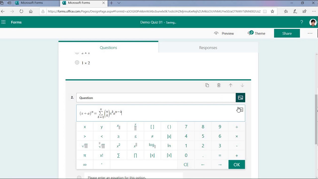 How to create a Quiz in Microsoft Teams and Writing all Math Equations ...