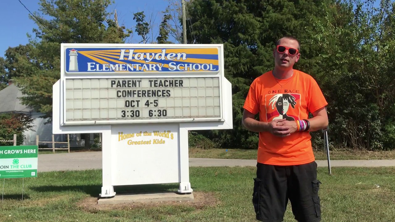 Mr. Peace Visits Hayden Elementary School in Hayden, Indiana - YouTube