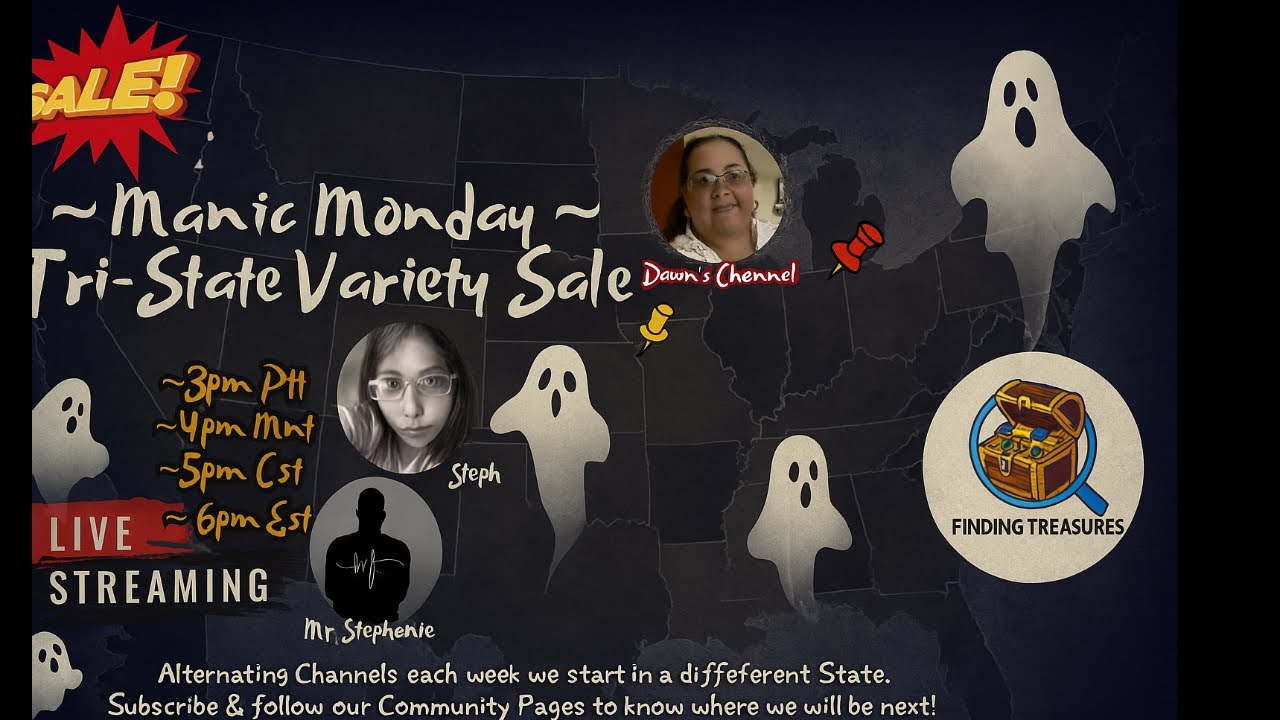 Manic Monday - Tri state variety live sale - YouTube
