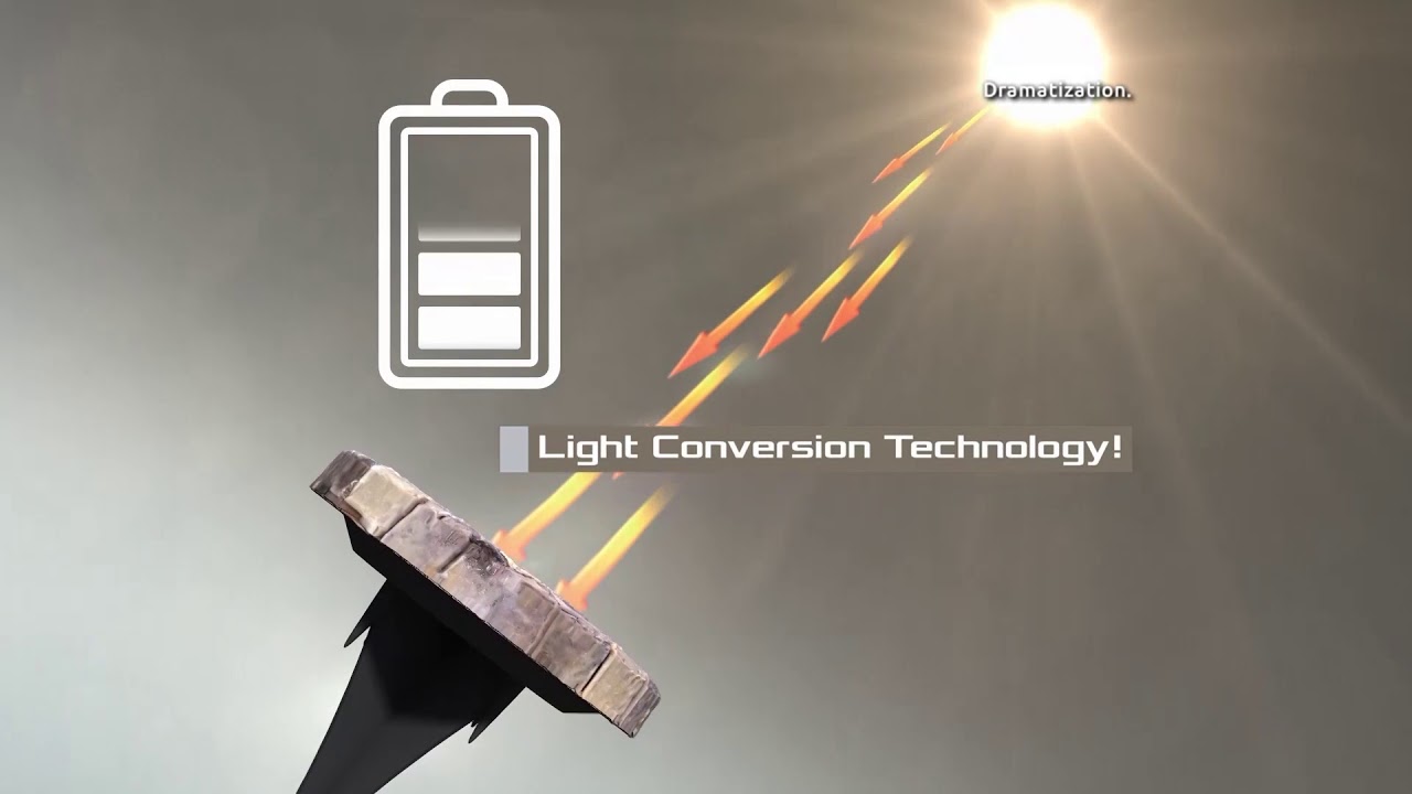 Set of 4 Tan Stone Solar Disk Lights - YouTube