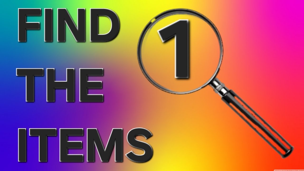 Find The Items - Solution - YouTube