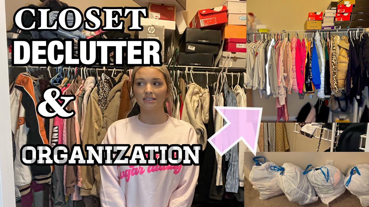 *extreme* closet declutter | small closet declutter & organization ...
