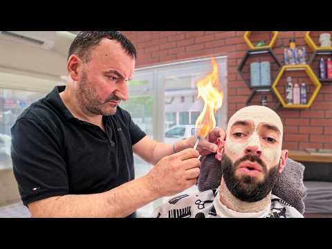 MASTER Beard Shave & Trim / Fire Singeing / Wax / Neck Crack - Kadıköy 🇹🇷