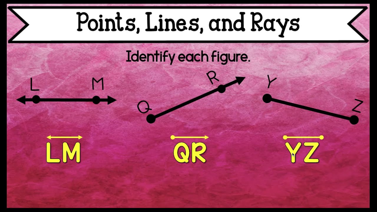 Points, Lines, and Rays - YouTube