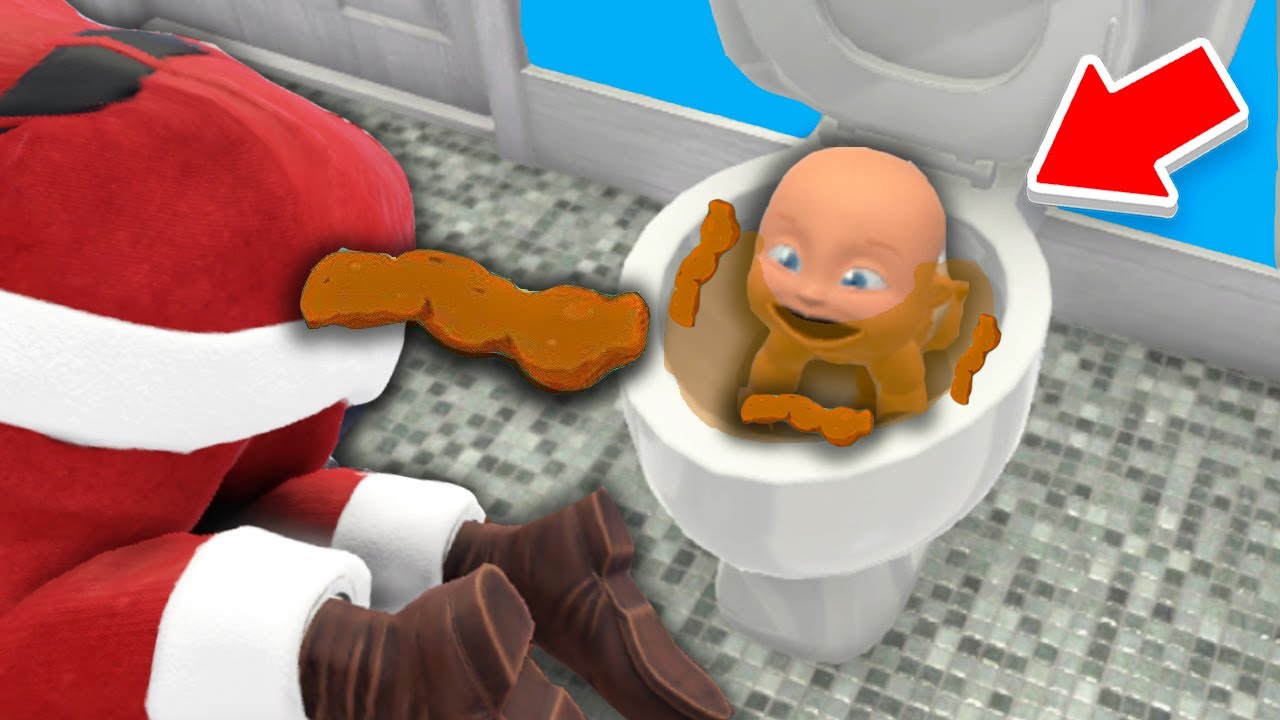 Baby Gets POOPED on by SANTA... (Who's Your Daddy) - YouTube