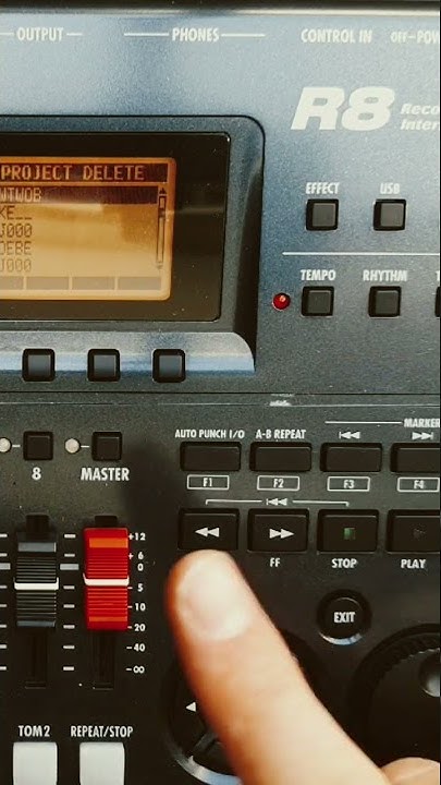 How To Delete A Project - ZOOM R8 - YouTube