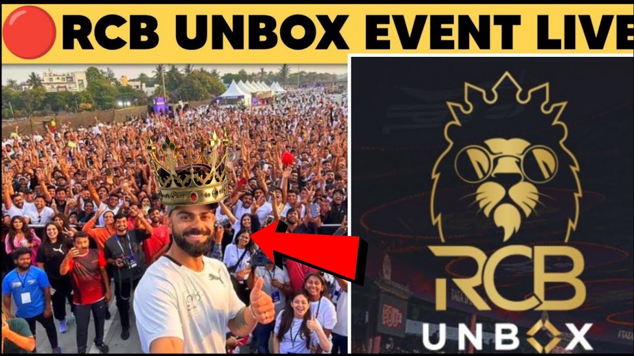 RCB Unbox Event 2024 ll LIVE VIDEO l RCB UNBOX VIDEO TODAY 🙂#rcb # ...