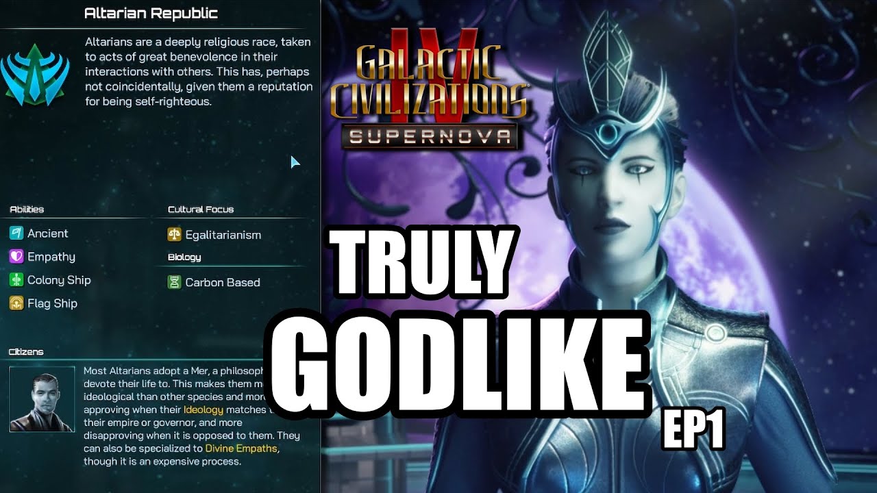 Galactic Civilizations 4: Altarian Ascendancy - Ep1 | Godlike ...