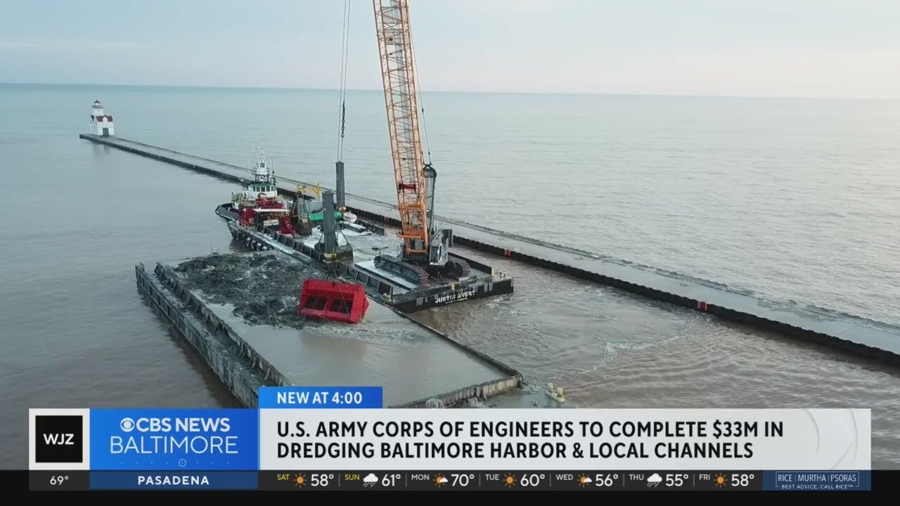 U.S. Army Corps of Engineers to dredge Baltimore Harbor and its ...