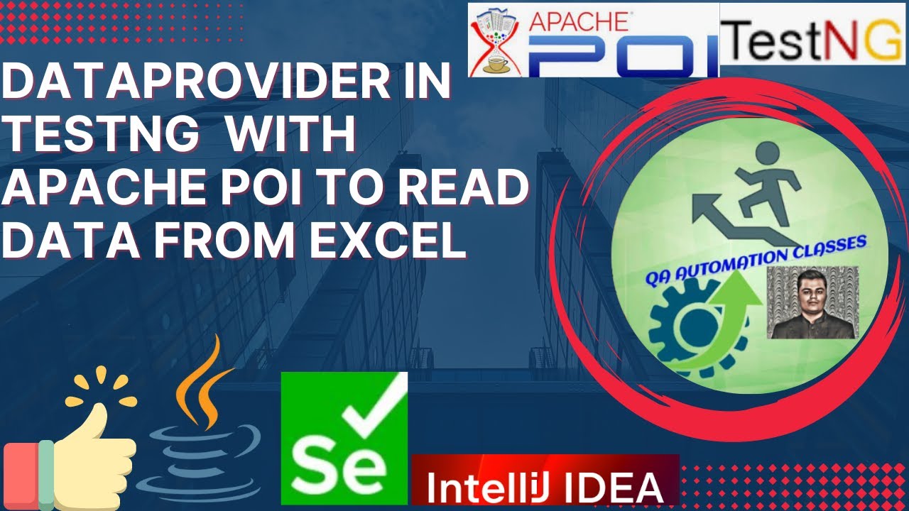 Dataprovider With Apache Poi In Testng Youtube 1558