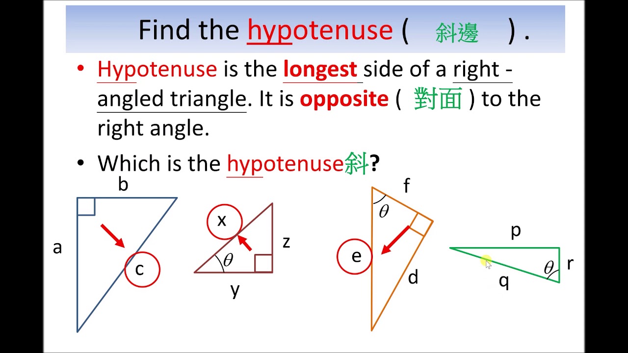 Use pyth.thm. to find trigo ratio - YouTube
