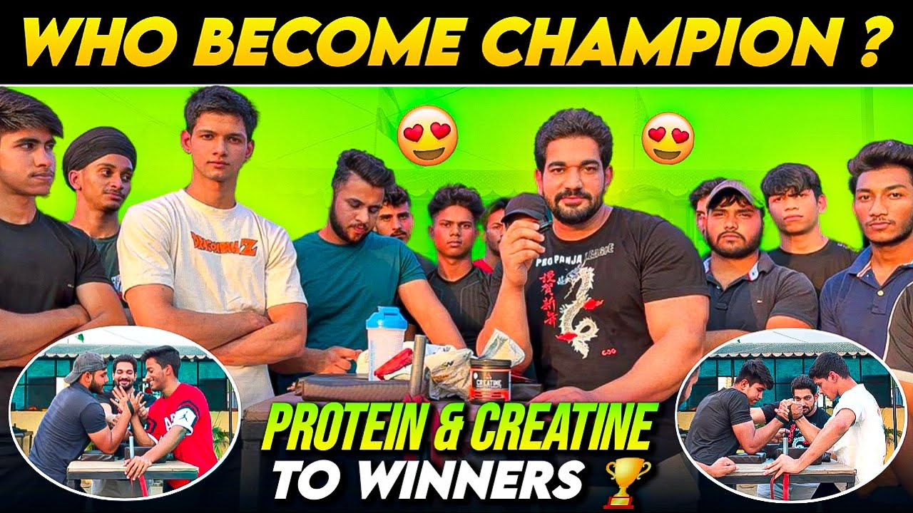 Let’s See Who is the champion ??🏆 || Protein and Creatine to Winners 😍 ...