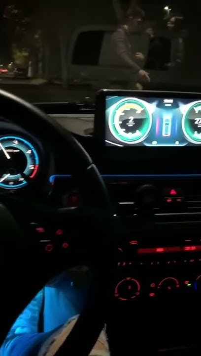 Custom gauge cluster for BMW E90/ E91/ E92 - YouTube