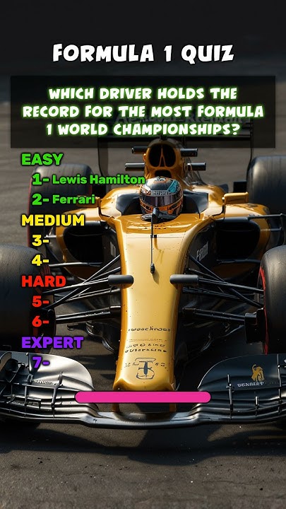 Formula 1 Quiz Part 4 - YouTube