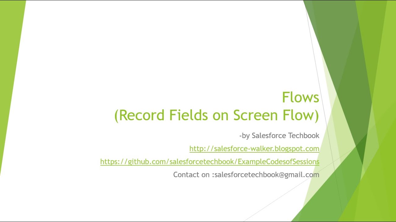 How to place record fields in the Screen Flow - YouTube
