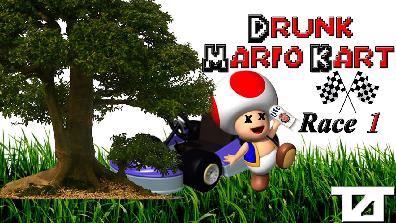 Drunk Mario Kart NES Race 1 -Trading Paint- - YouTube