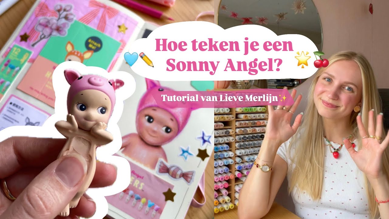 Hoe teken je een Sonny Angel? ️🩷 Teken tutorial van Lieve Merlijn - YouTube