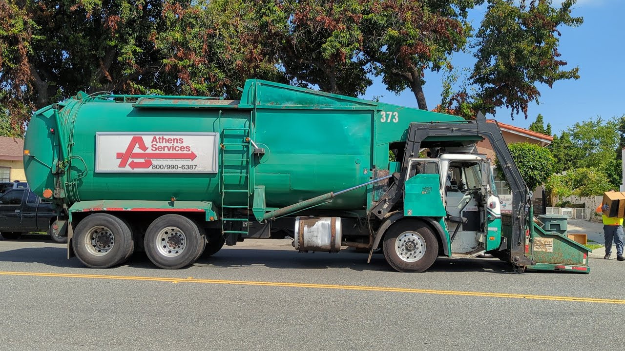 Calmet Services Amrep Garbage Trucks - YouTube