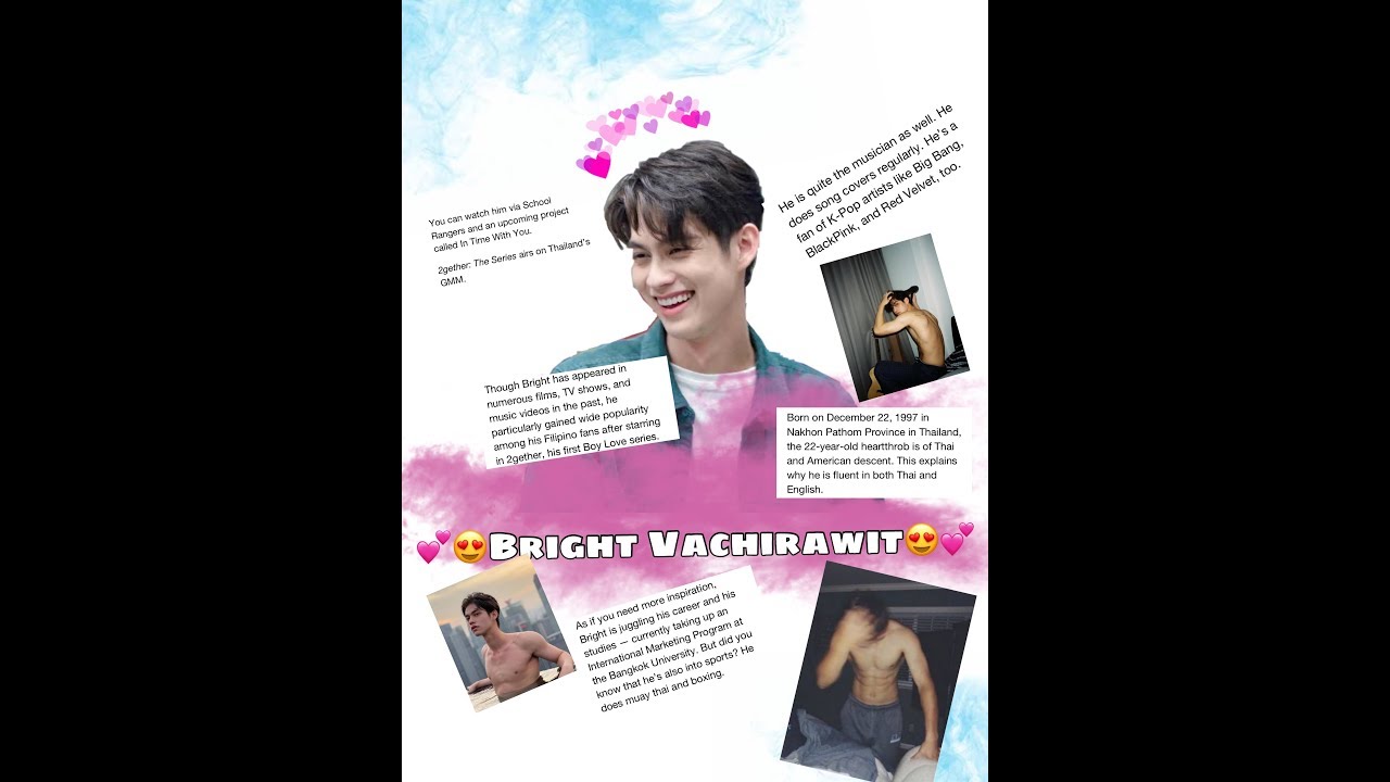 Bright Vicharawit ️( Let’s Appreciate him) Kaloka yung Pabakat😍💕 - YouTube