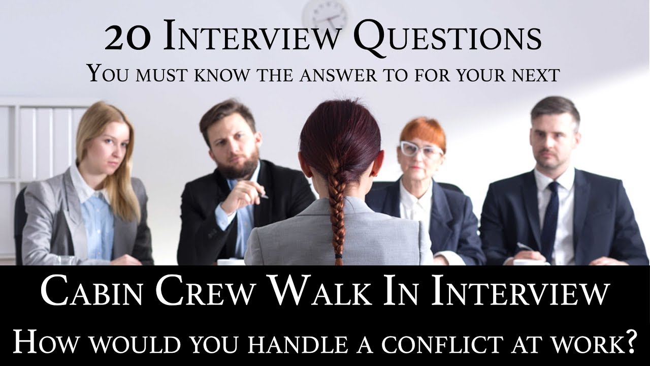 Cabin Crew Recruitment Interview Q&A #09 How would you handle a ...