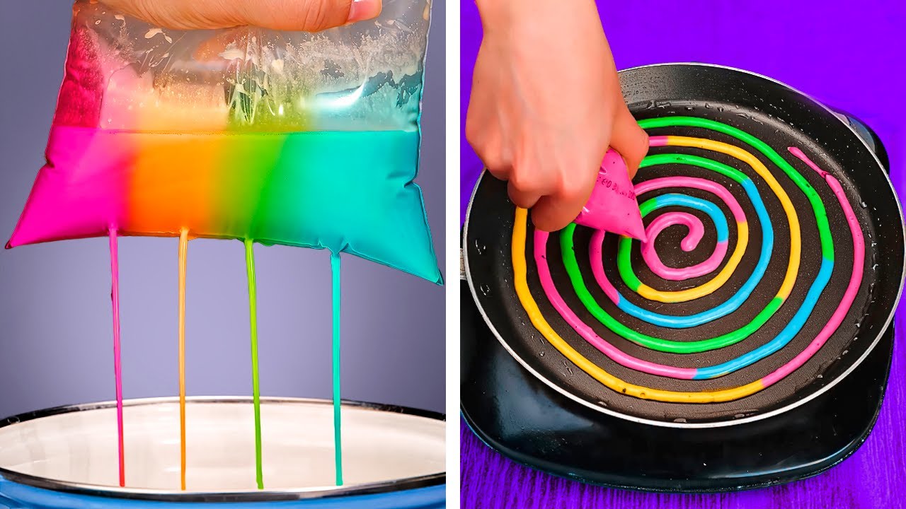 COOL RAINBOW COOKING HACKS AND KITCHEN TRICKS - YouTube