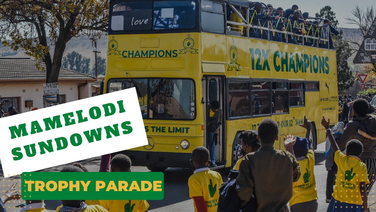 Mamelodi Sundowns Treble Trophy Parade - YouTube