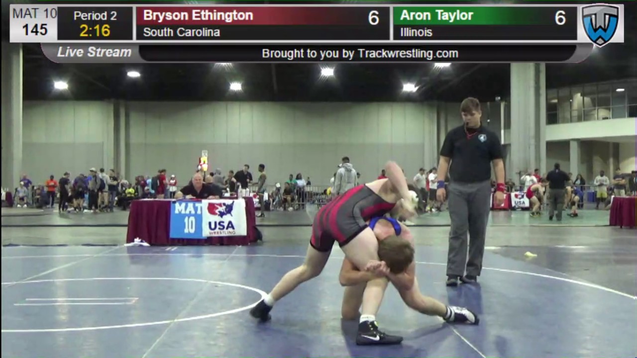 2363 Cadet Men 145 Bryson Ethington South Carolina vs Aron Taylor ...