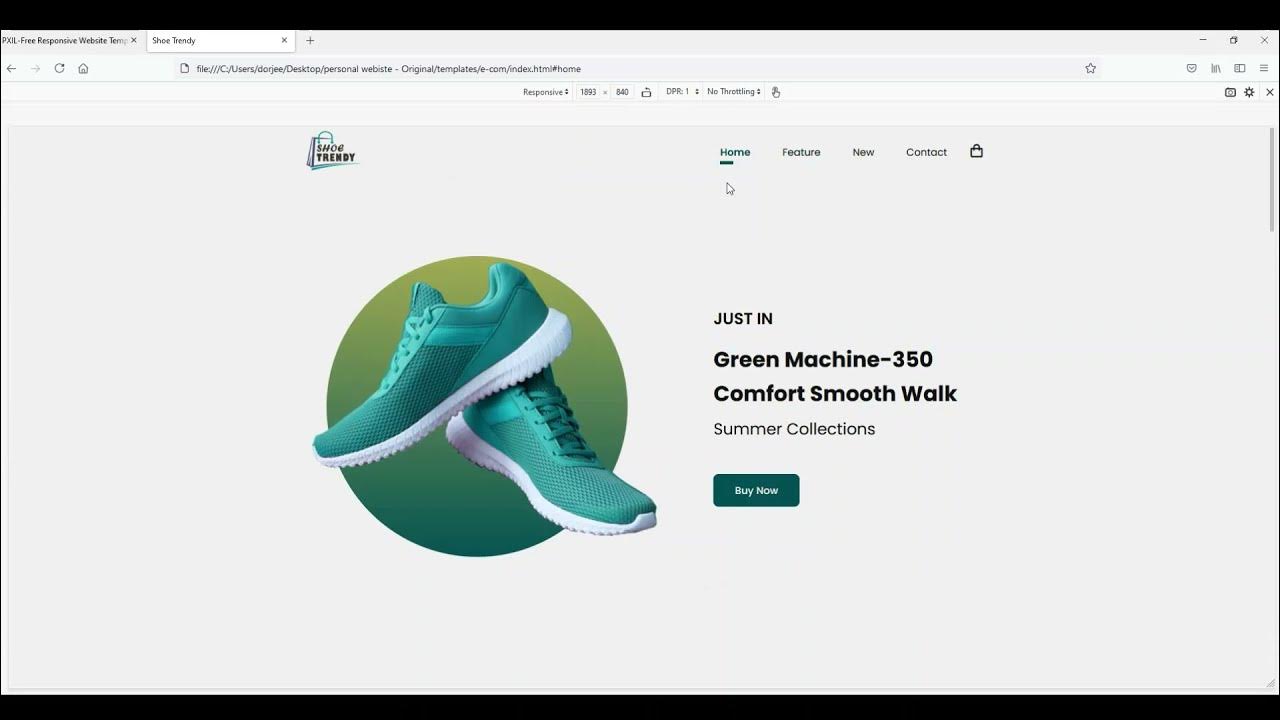 Responsive e-commerce web template. HTML, CSS & JS - YouTube