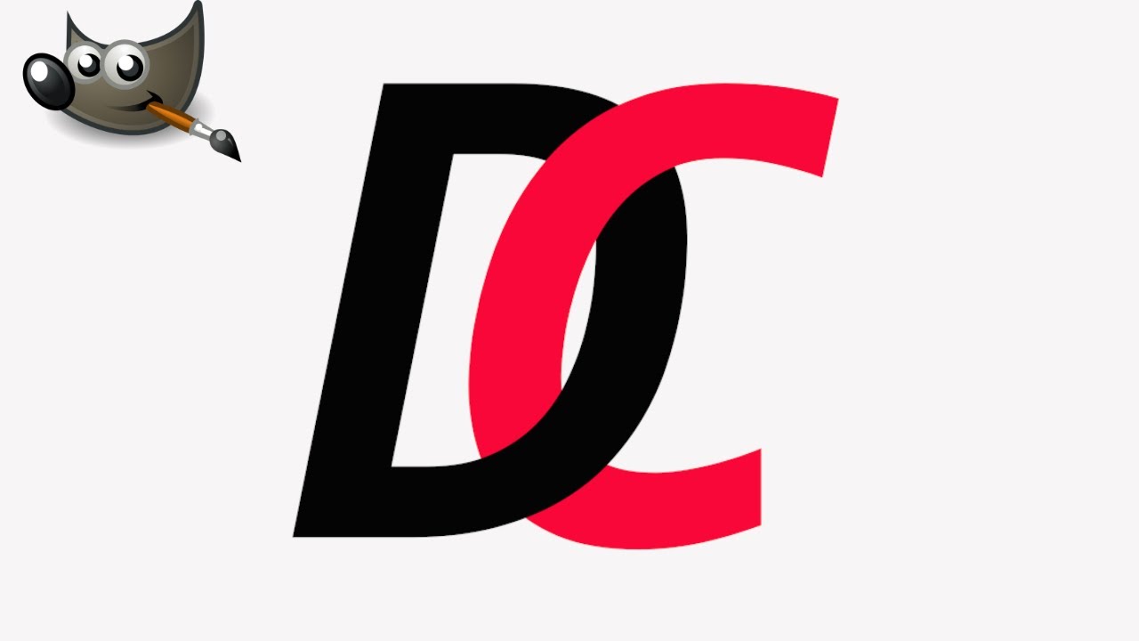 Gimp Tutorial Interlocking Letters - YouTube