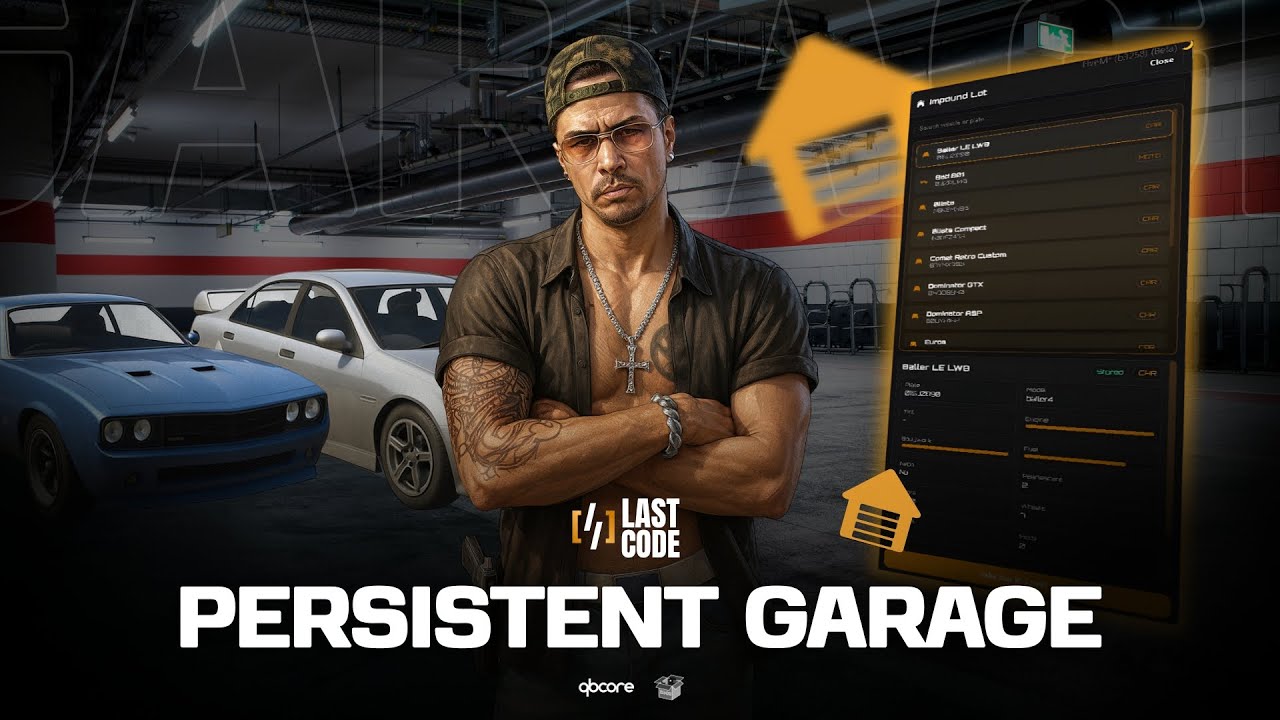 Garage & Persistent Vehicles | Fivem Script - YouTube