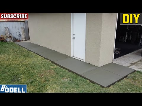 How to Pour a Concrete Side Walk for Beginners DIY