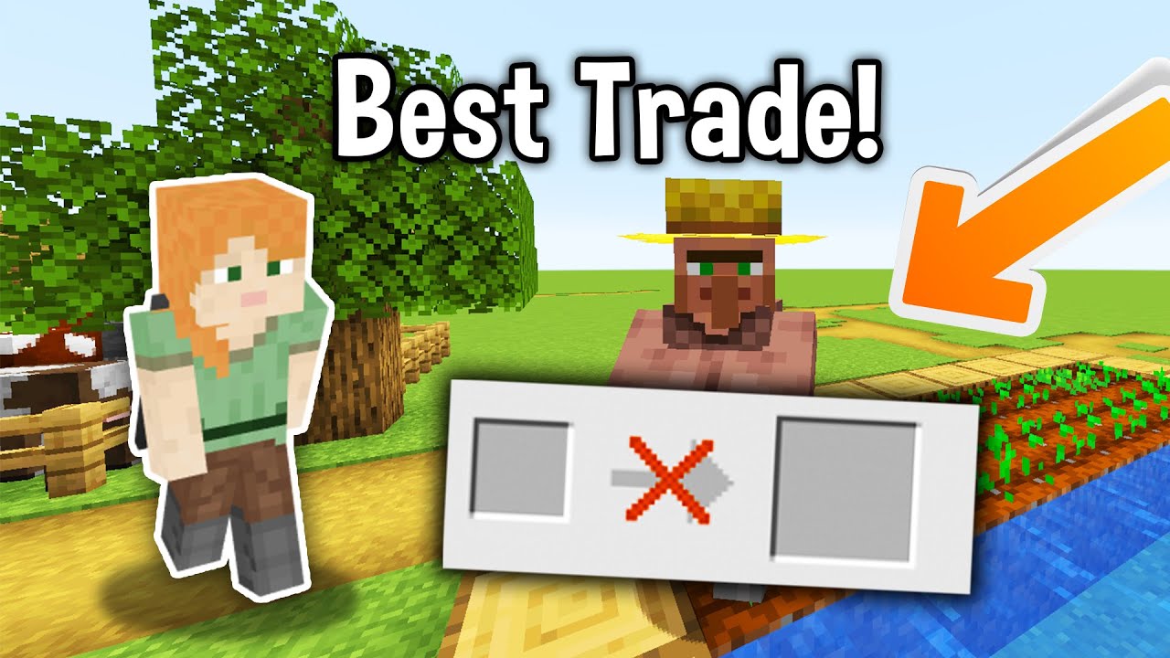 i found the BEST trade in minecraft! - YouTube